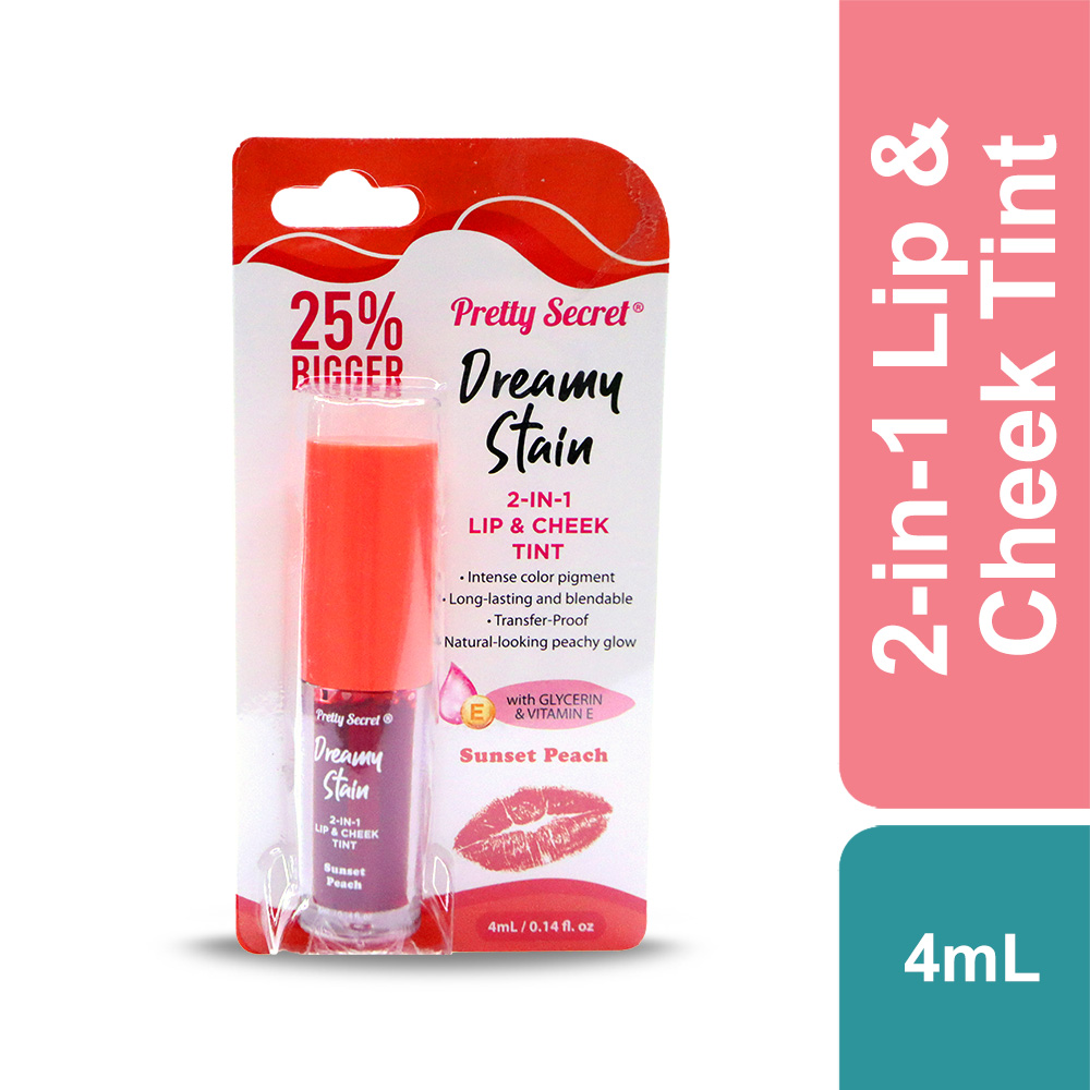 Pretty Secret 2-in-1 Lip and Cheek Tint 4ml – Sunset Peach | Pretty Secret