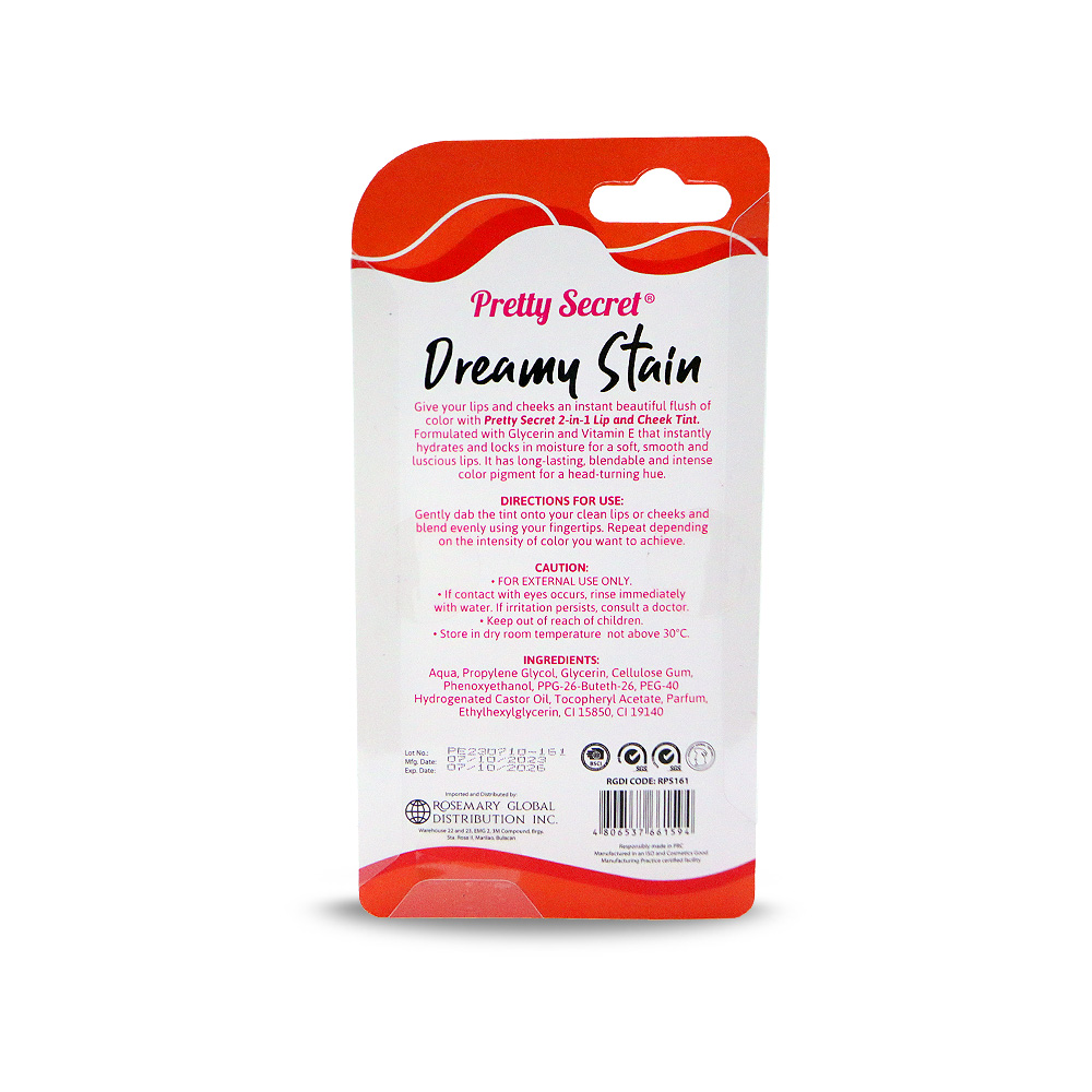 Pretty Secret 2-in-1 Lip and Cheek Tint 4ml – Sunset Peach | Pretty Secret