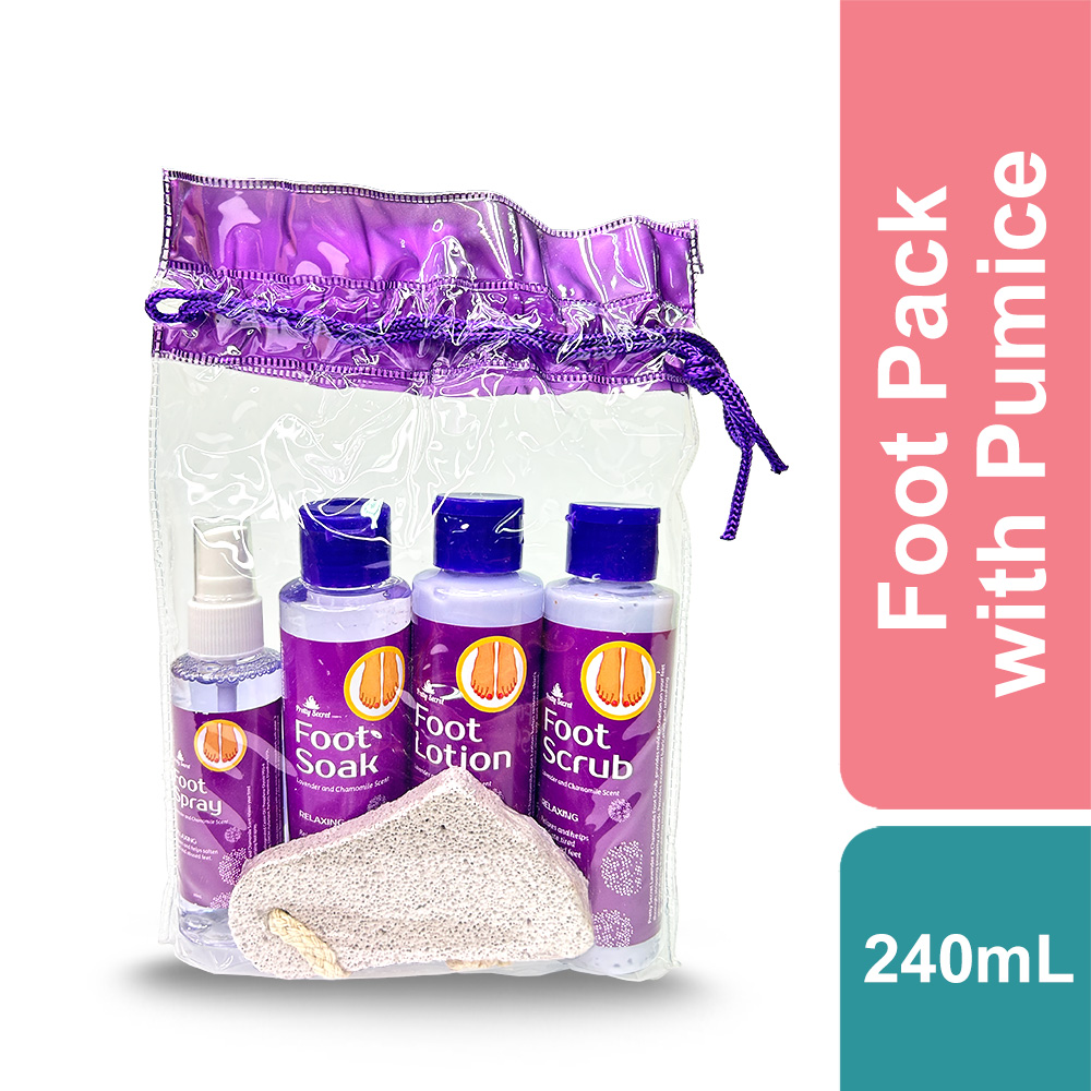 Pretty Secret Foot Pack with Pumice – Lavender and Chamomile | Pretty ...