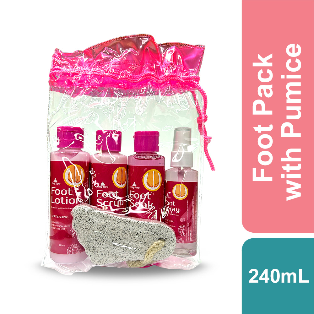 Pretty Secret Foot Pack with Pumice – Strawberry and Vanilla | Pretty ...