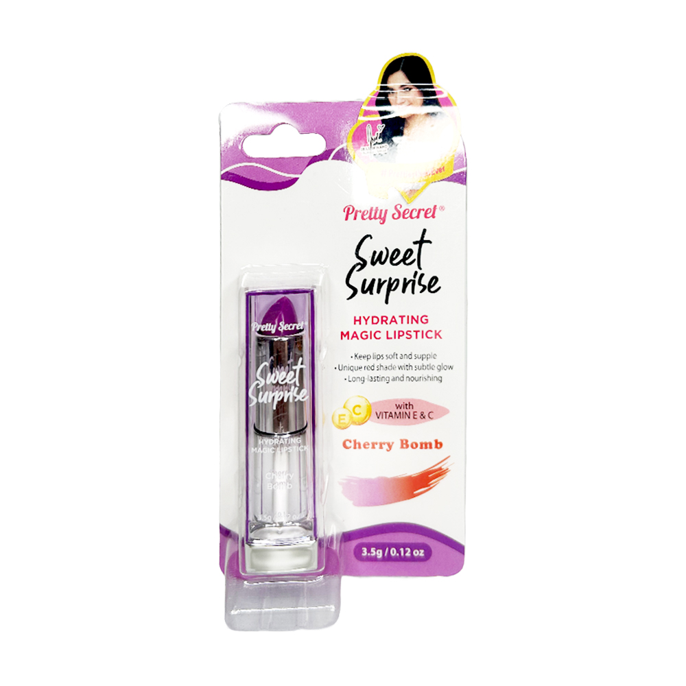 Pretty Secret Hydrating Magic Lipstick 3.5g – Cherry Bomb | Pretty Secret